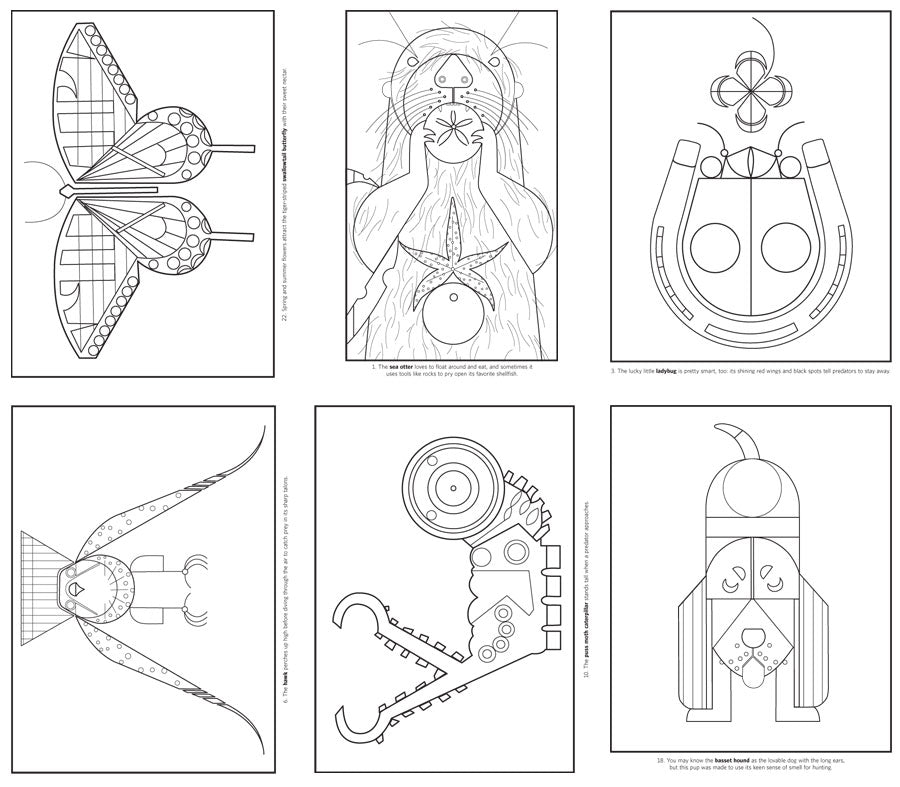 basset hound coloring book